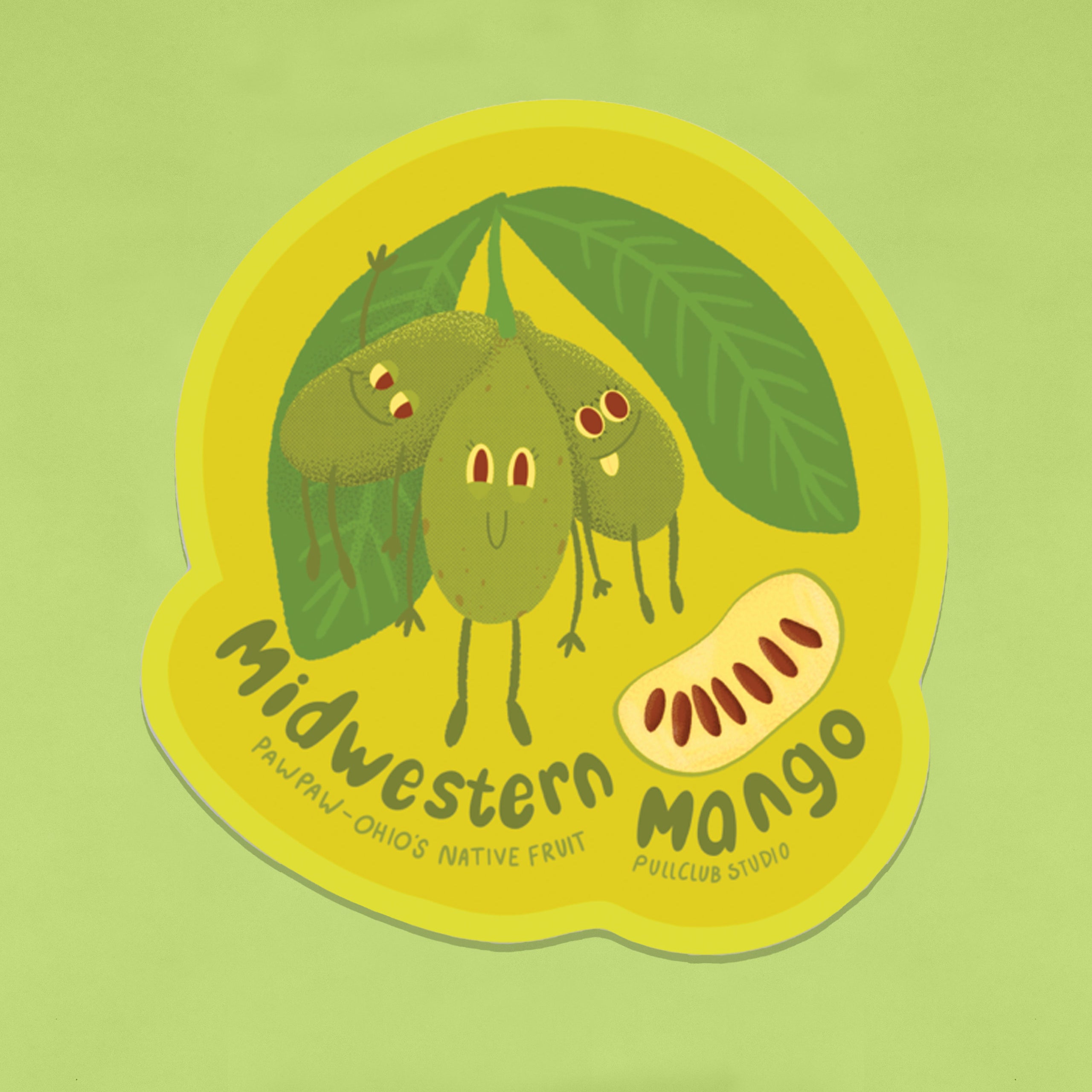 Sticker - Paw Paw Midwestern Mango | Pull Club Studio